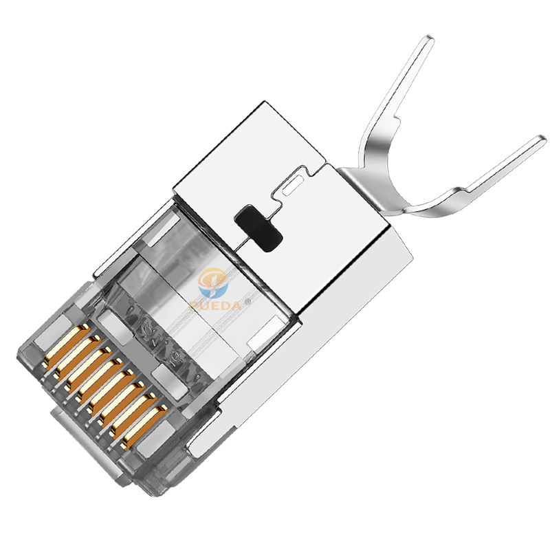 CAT6超6类六类水晶头RJ45千兆网线屏蔽水晶头连接器接头