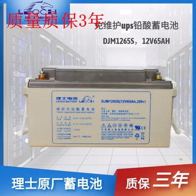 全新理士蓄电池DJM1265S免维护ups铅酸阀控密封式固定型12V65AH
