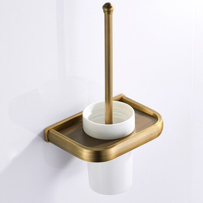 Bronze Bathroom Accessories Set Antique Double Towel Shelf R