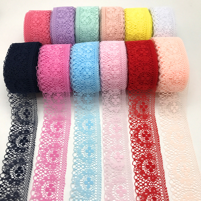 热销10yards/lot 35mm Lace Ribbon Bilateral Handicrafts Embro