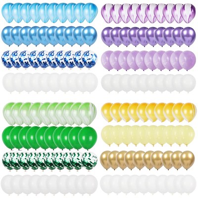 40pcs Agate balloon Latex metal ballons set Girl boy birthd