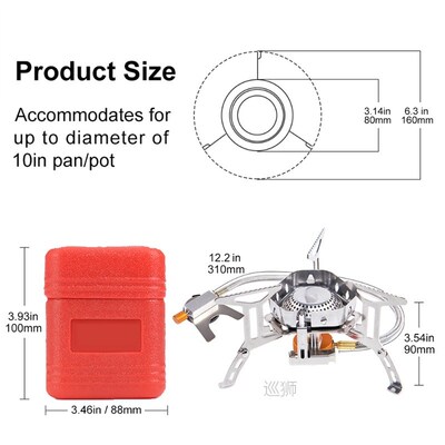 Camping Gas Stove Outdoor Folding Electronic Tourist Burner