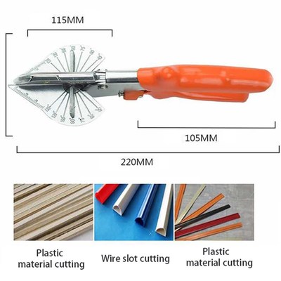 45-90 degree Angle Mitre Trunking Scissors PVC PE Plastic Pi