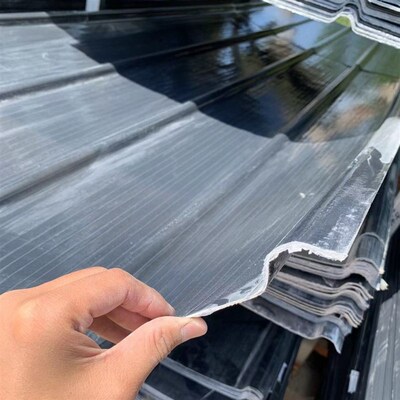 8JDK灰色瓦采光瓦阳光板塑料户外水J波纹隔H热透明瓦阳台遮雨