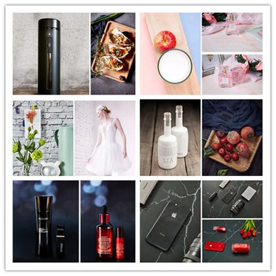 57*87cm Photography Backdrops Marble Wood Grain 2 Sided Wate