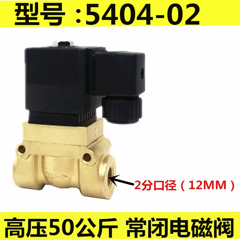 高压电磁阀5404 04 2分4分6分1寸吹瓶机气阀船用高压阀220v 24v 虎窝淘