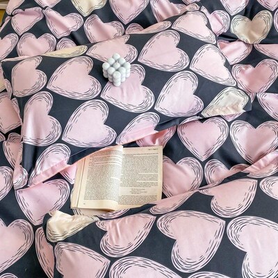 Kuup Cartoon Print Home Bedding Set Simple Fresh Comfortable