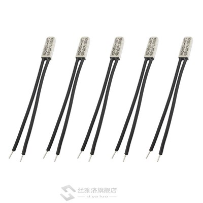 10 Pcs Bimetal Temperature Control Switch Thermostat 80C N.C