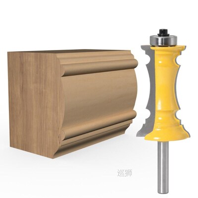 SHERUI 1pc 8mm Shank 38mm 64mm Miter Frame Molding Router Bi