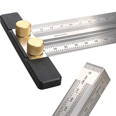 High-precision T-type Line Scriber Hole Scale Ruler Stainles