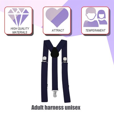 Adjustable Elasticated Adult Suspender Straps Unisex Women M