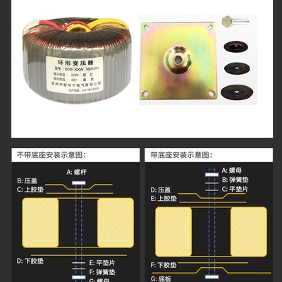 电源变压器BOD-100W 220V转变12V18V24V48V100V环形变压器功放用