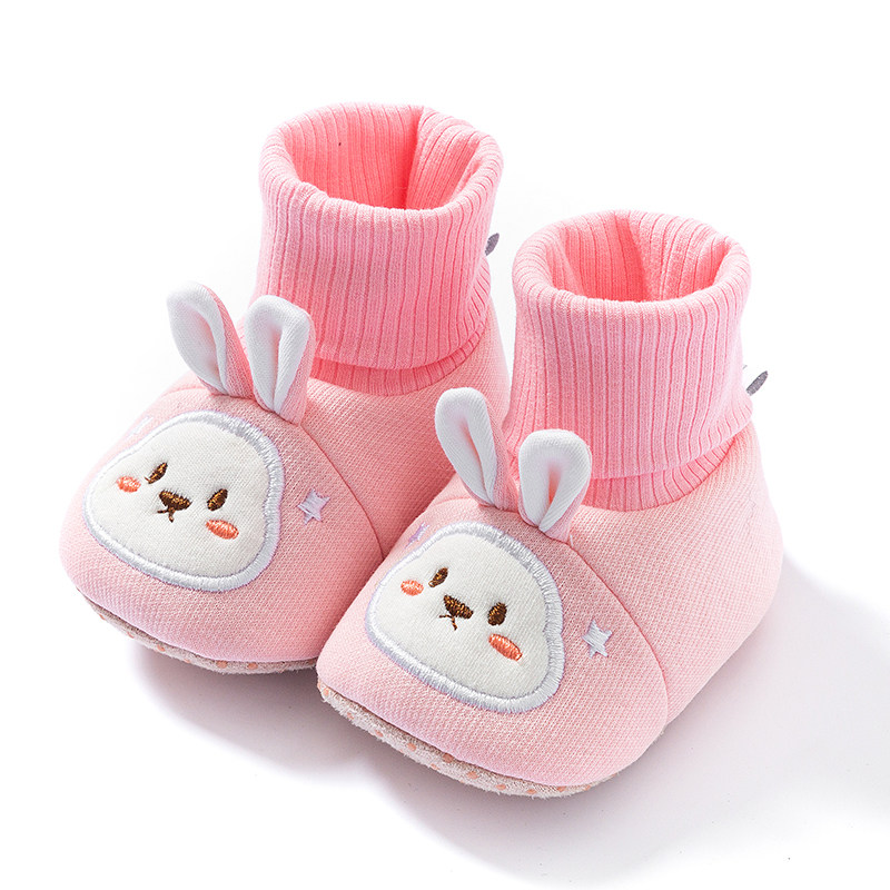 婴儿袜鞋0-12月春季婴儿鞋子新生儿步前鞋3软底防滑鞋子布