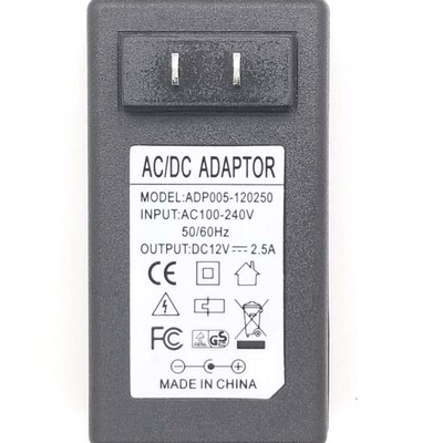 适用ZK-1225液晶显示器 监控 开关电源线12V2.5A2A3A通用适配器线