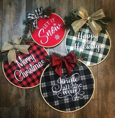 5pcs Catcher Ring Embroidery Hoop Bamboo Circle Round Wooden