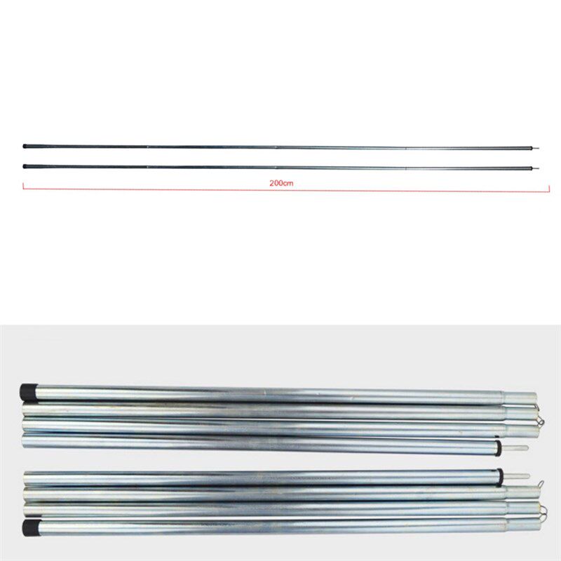 8pc Outdoor Camping Folding Awning Rod Foldable Tent Pole Su_虎窝淘