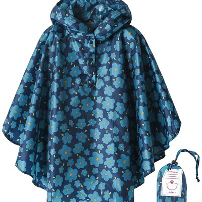 Kid's Raincoat Waterproof Rain Poncho Lightweight Outwear fo