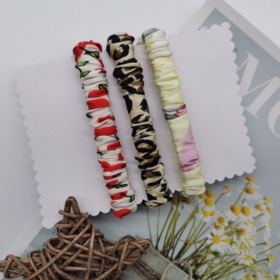 Silk Hair Scrunchie Wo Small Hair Bands Cute Scrunchie Pure