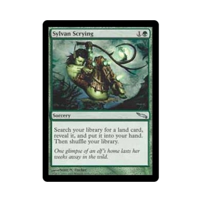 呆呆龙 万智牌 Sylvan Scrying 日文 平  秘罗地  绿色