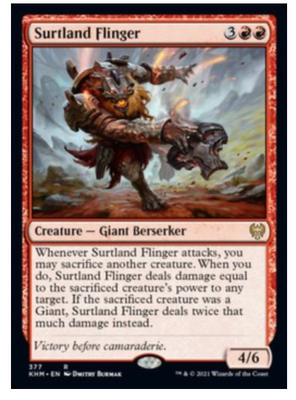 万智牌 瑟特兰投掷客 Surtland Flinger 红色 英文