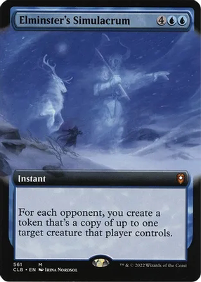 呆呆龙卡牌 万智牌 争战博德之门 英文 扩画 伊尔明斯特的拟像术