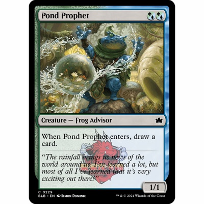 呆呆龙 万智牌 池塘先知 Pond Prophet 229 平/闪