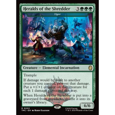 万智牌 TMC 忍者神龟 Vigor Heralds of the Shredder 活力 平/闪