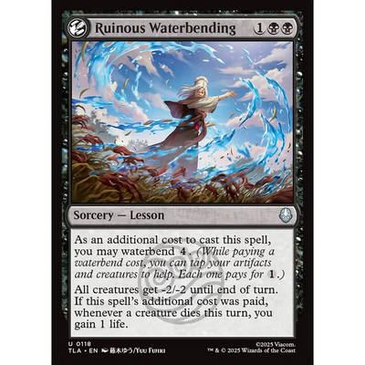 万智牌 ruinous waterbending 截水杀生 TLA 平/闪