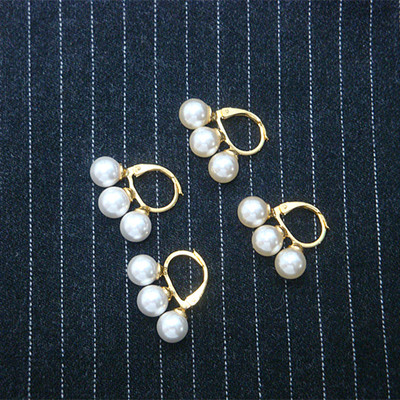 ins复古珍珠耳环姐姐同款
