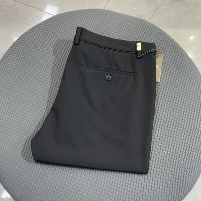 K2凯地咚尼男士春秋商务休闲裤百搭直筒版型秋冬保暖宽松裤子1011