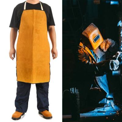 Flame Retardant Welding Leather Sleeve for BBQ Grilling Wood