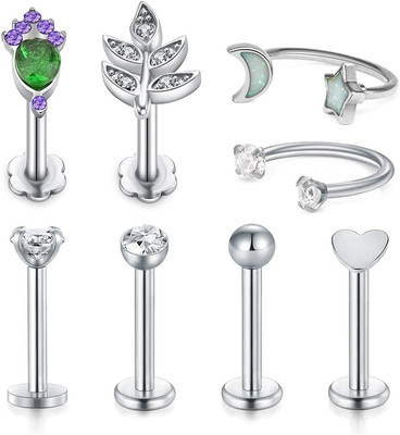 Cartilage Tragus Earrings Piercings Set Barbell Earring 16G