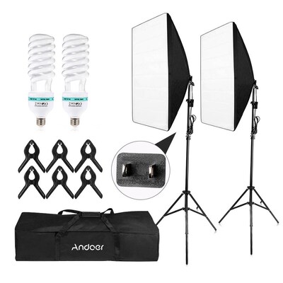 Andoer Photography Studio System Cube Umbrella Softbox Ligh