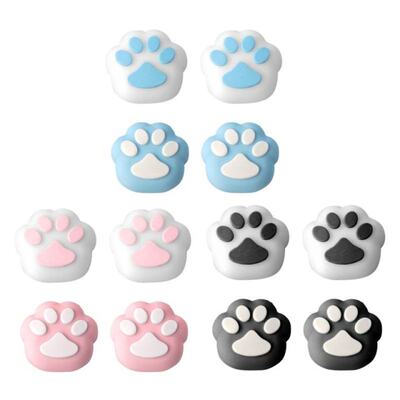 1 Set Controller Handle Rocker Thumbstick Covers Paw Silicon