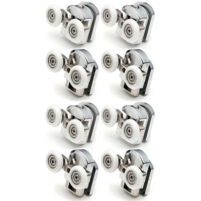 8Pcs Shower Door Enclosures Rollers Runners Wheels Pulleys 2