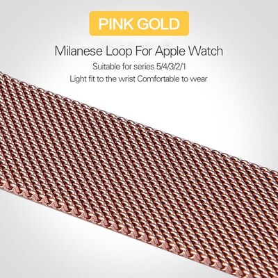 MiLAnese Loop bAnd for AppLe WAtch bAnd strAp 38MM 40MM for
