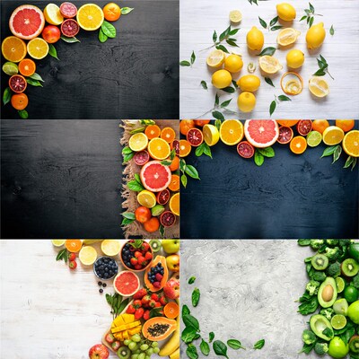 Nitree Photo Studio Props Backdrop Fruit Grapefruit Decorat