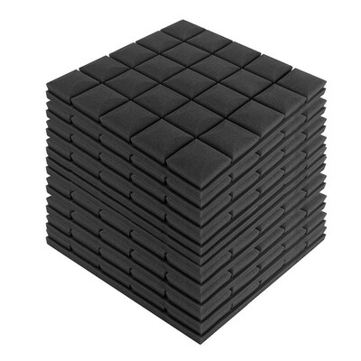 4x-500x500x50mm Soundproof Foam Panels Acoustic Sound Stop A