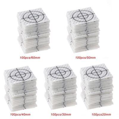 100 Pcs Reflector Sheet Reflective Tape Target Total Station