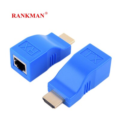 HDMI Extension to RJ45 Lan Network Adapter Cat5e Cat6 Ethern