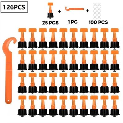 126Pcs Level Wedges Tile Spacers 适用于 Flooring Wall Tile S