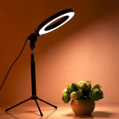 LED Ring Light Lamp Selfie Cam Phone Studio Tripod Stand Ph