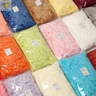 20g/50g Colorful Shredded Crinkle Paper Raffia Candy Boxes