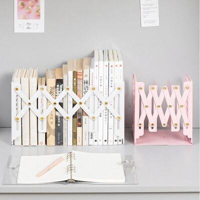 Pack of 1 Decorative Adjustable Bookends Desk Books Statione