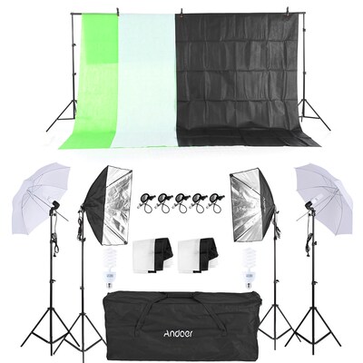 Andoer Photography Lighting Equipment Kit Soft Light Umbrel