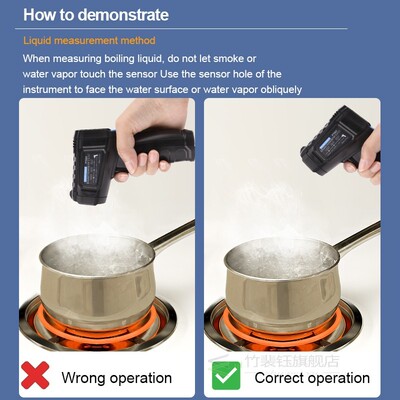 Non Contact Thermometer Digital Infrared Laser Temperature M