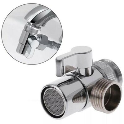 Switch Faucet Adapter Kitchen Sink Splitter Diverter Valve W