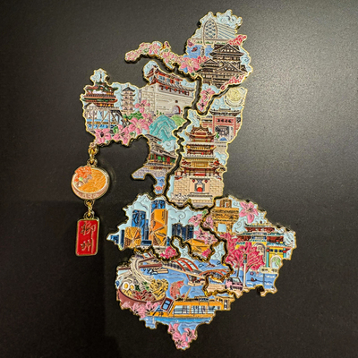 广西柳州冰箱贴地图款冰箱贴