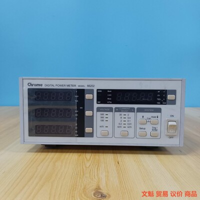 二手chroma66202功率计，成色如图，带GPIB接口.来议价