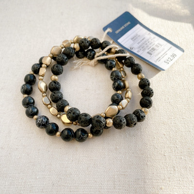 美国潮牌【Universal Thread】原单牛仔设计天然石弹力手链